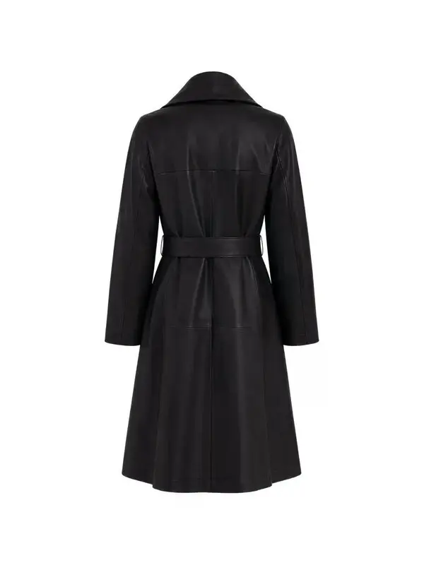 Nour Hammour Sylvie Belted Shawl-collar Coat