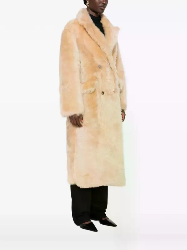 FURLING BY GIANI Flora Double-breasted Reversible Coat - Neutrals