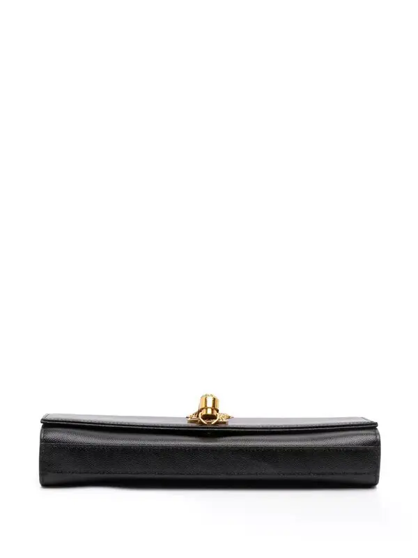 Saint Laurent 2018 Grain De Poudre Monogram Kate Tassel Clutch Bag