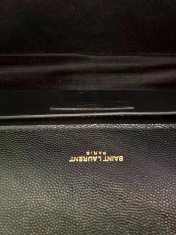 Saint Laurent 2018 Grain De Poudre Monogram Kate Tassel Clutch Bag