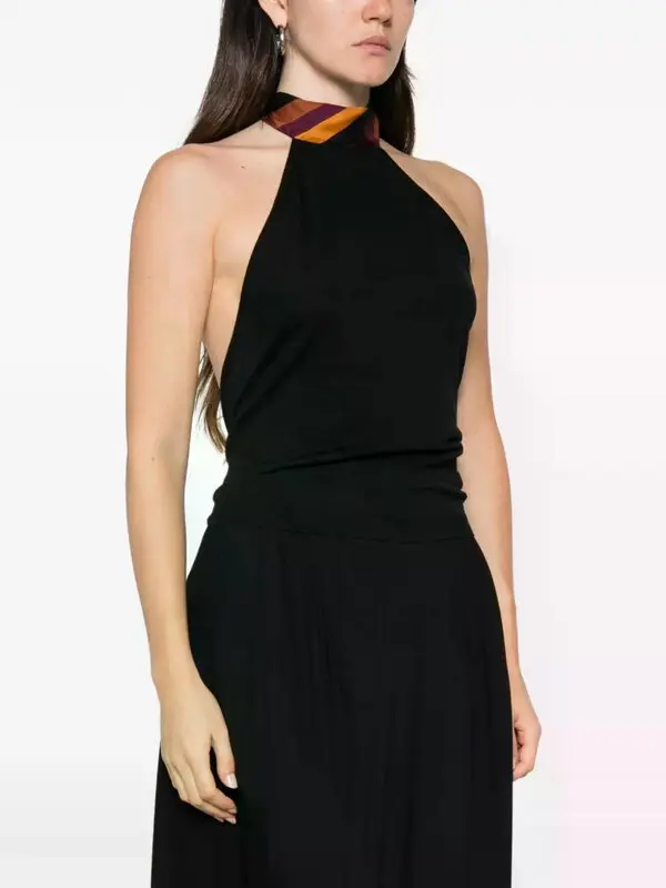 Emilio Pucci Silk-trim Halterneck Top