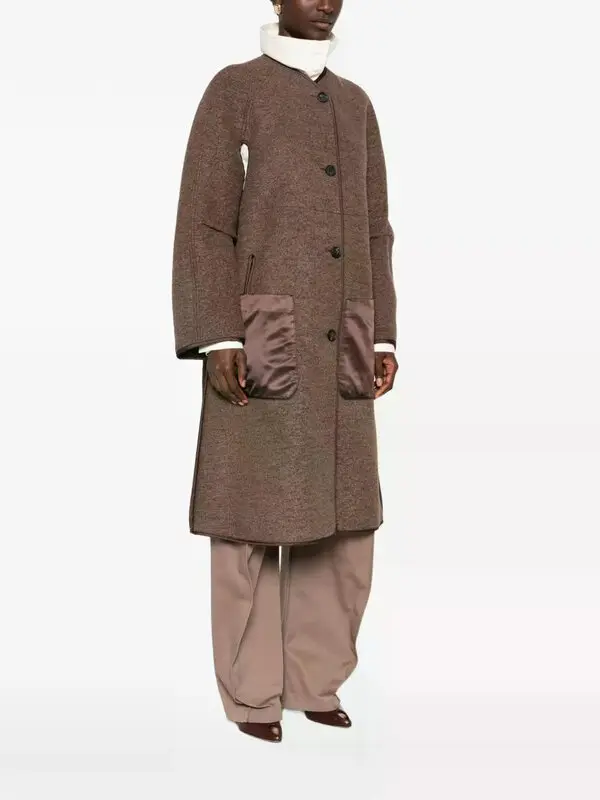 Seafarer Hepburn Contrast-pocket Panelled Coat