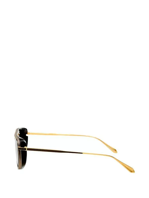 Linda Farrow Calder Geometric-frame Sunglasses
