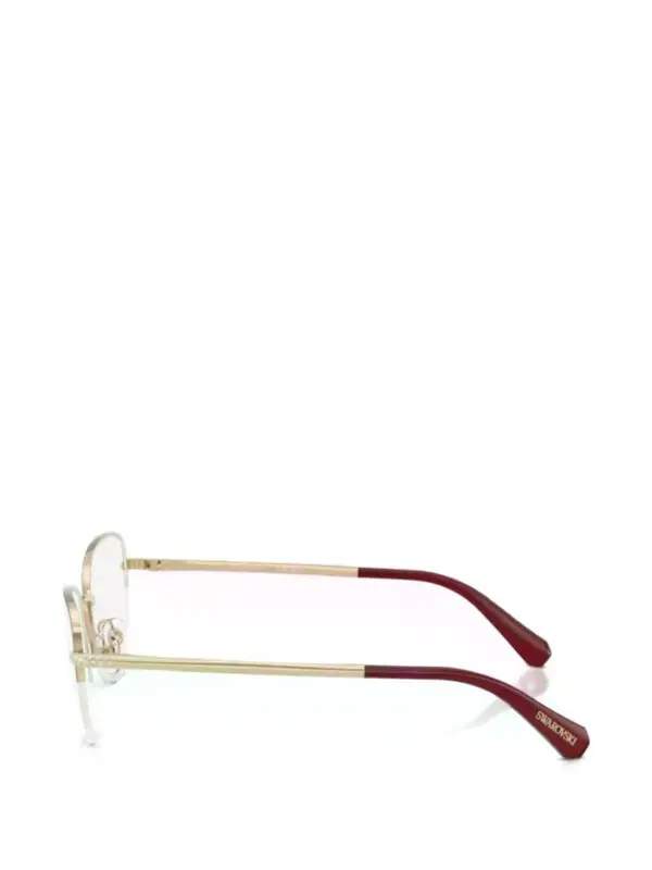 SWAROVSKI Crystal-embellished Geometric-frame Glasses