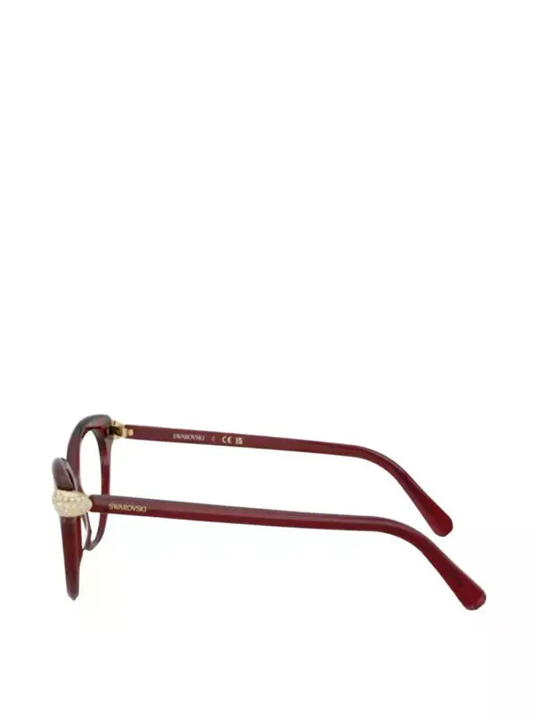 SWAROVSKI Crystal-embellished Cat-eye Glasses - Red