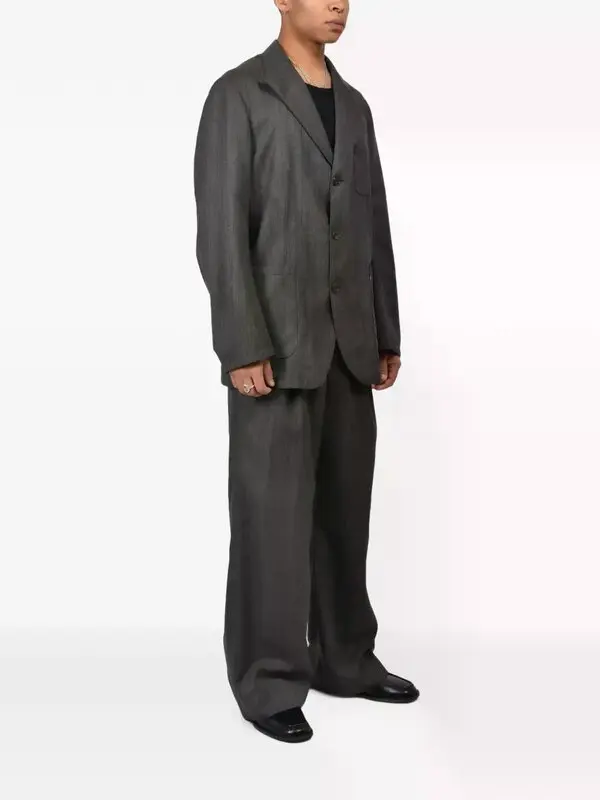 MASU Farmer's Pinstripe-pattern Blazer