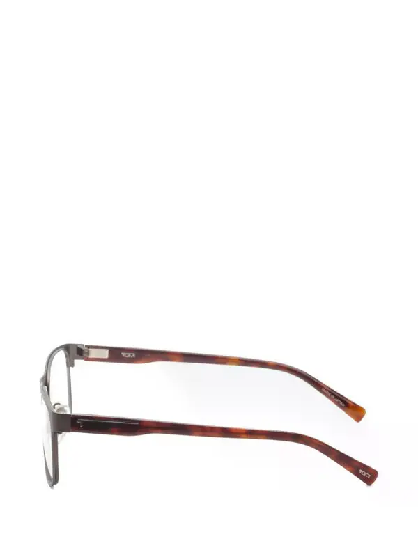 Tumi Tortoiseshell-effect Rectangle-frame Glasses