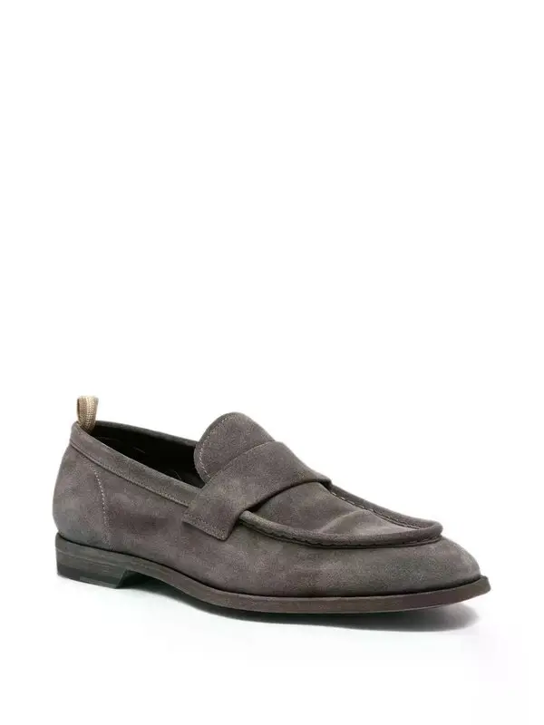 Officine Creative Sound 001 Suede Penny Loafers