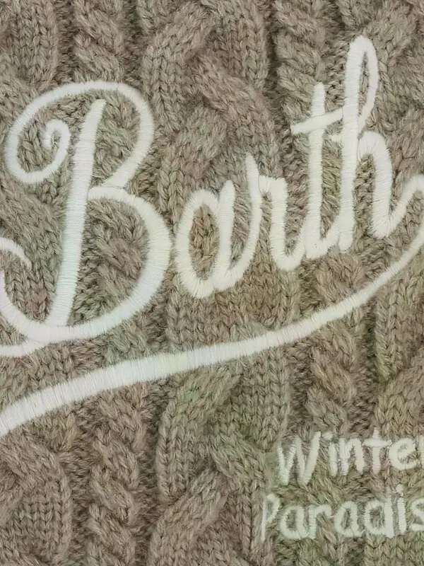 MC2 SAINT BARTH Colette Cable-knit Tote Bag