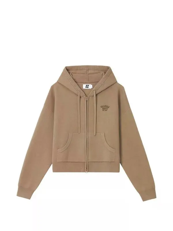 Izzue Logo-embroidered Zip-up Hoodie