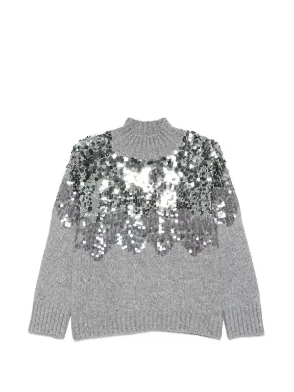 Liu Jo Sequin-embellished High-neck Sweater