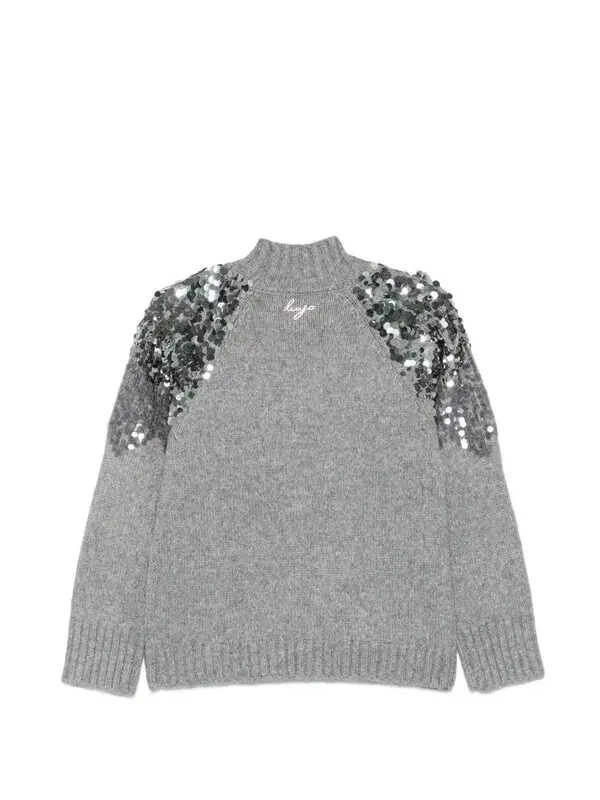 Liu Jo Sequin-embellished High-neck Sweater