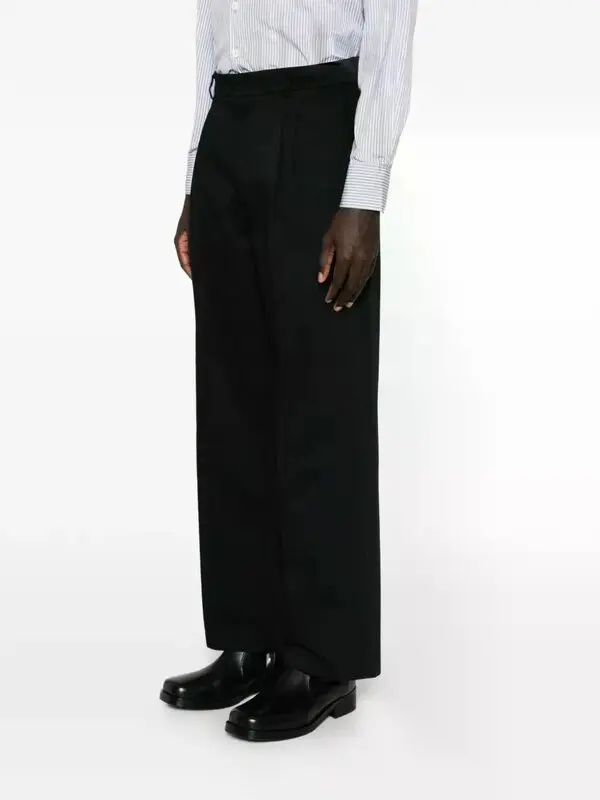 AMARANTO Pleated Straight-leg Trousers