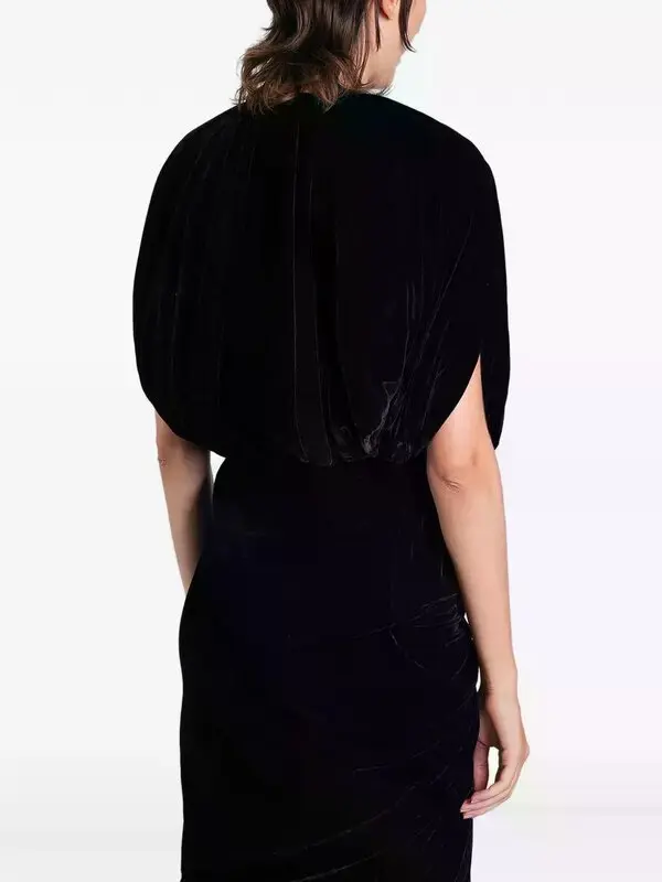Rick Owens Ruched Velvet Dress
