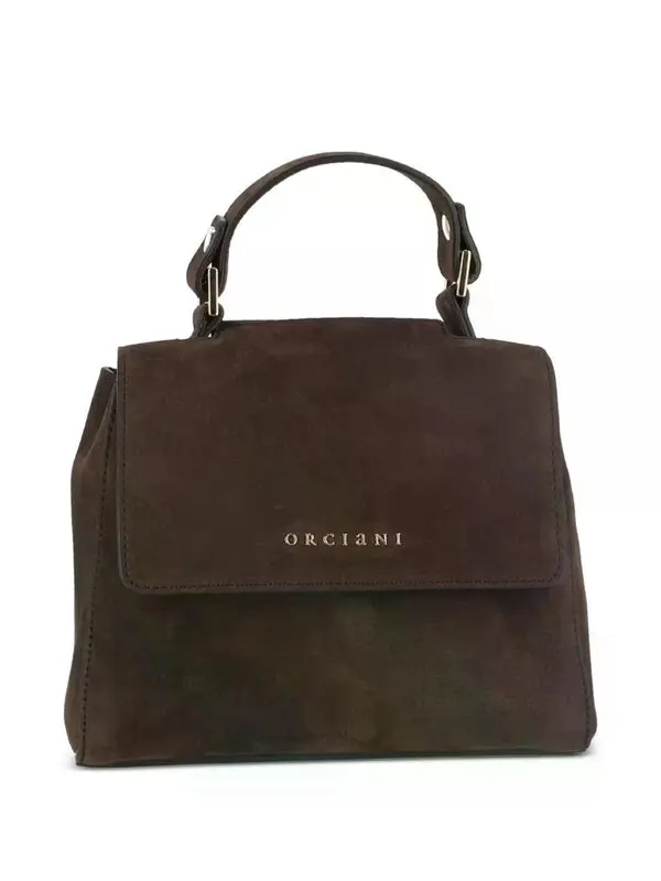 Orciani Mini Sveva Nabucco Leather Tote Bag - Brown