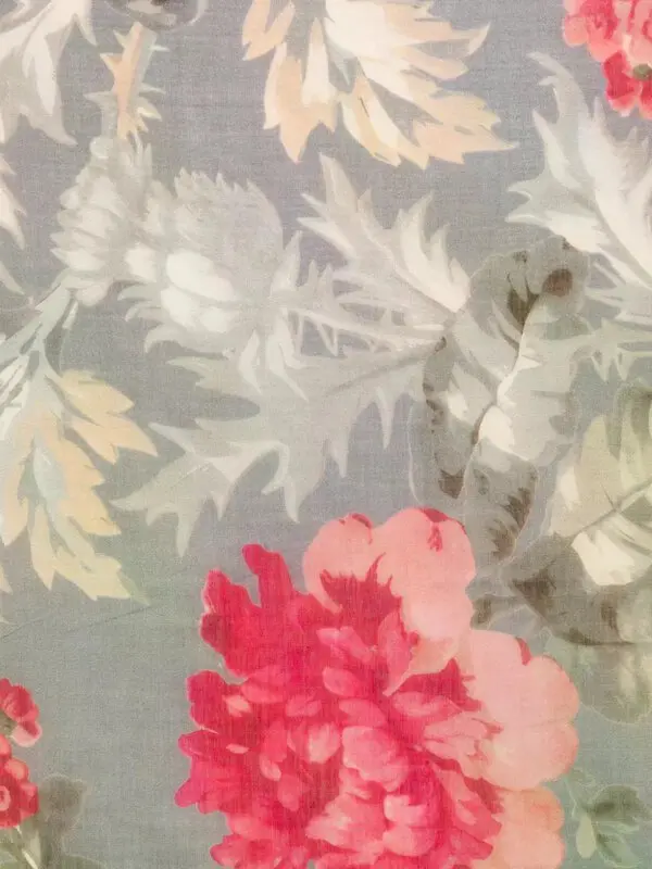 MOULETA Floral-print Frayed Scarf