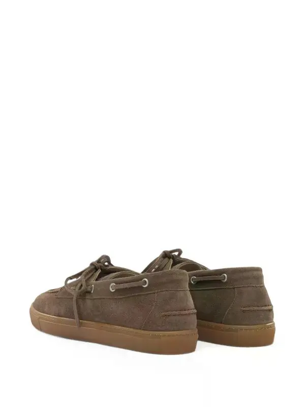 COPENHAGEN  Lace-up Suede Boat Shoes