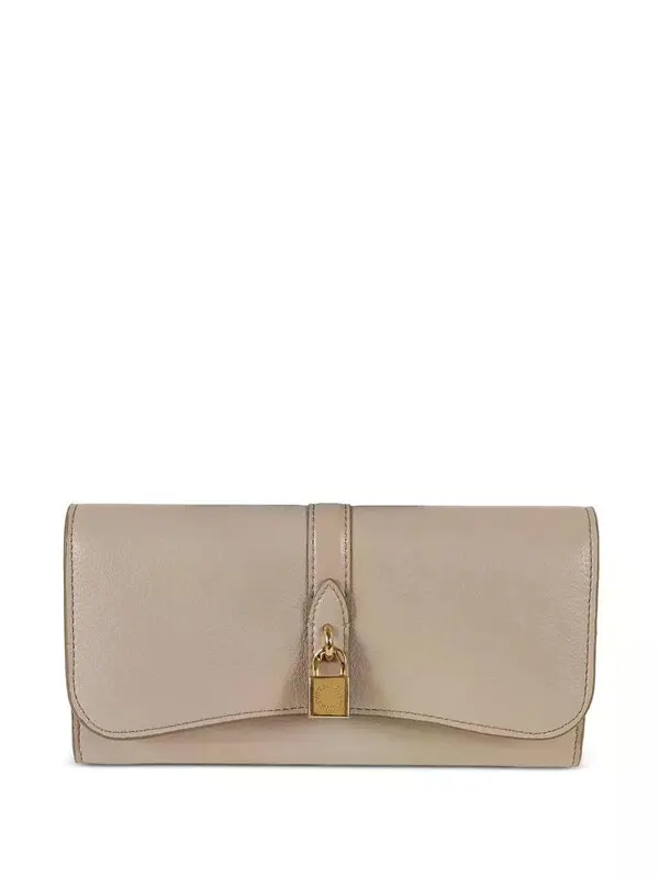 Stella McCartney Ryder Padlock-detail Long Wallet - Neutrals