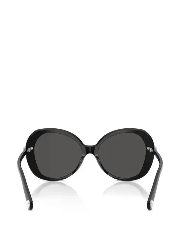 SWAROVSKI Crystal-embellished Geometric-frame Sunglasses