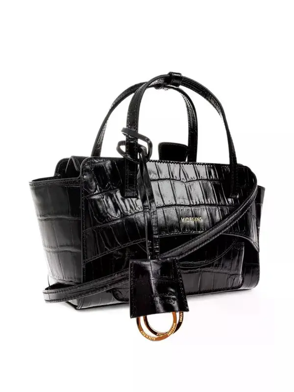 HIDESINS Flap S Crocodile-effect Leather Tote Bag