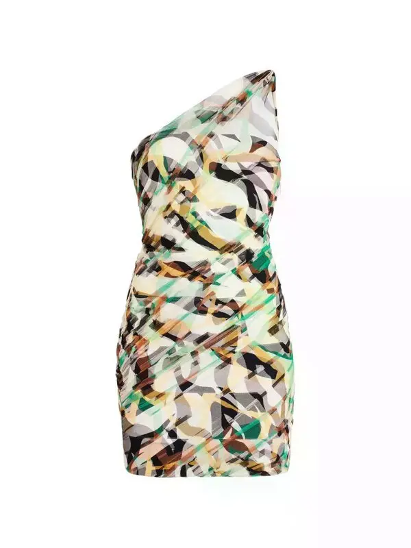 Roberto Cavalli Macro Tiger Twiga Tulle Dress