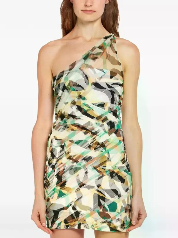 Roberto Cavalli Macro Tiger Twiga Tulle Dress
