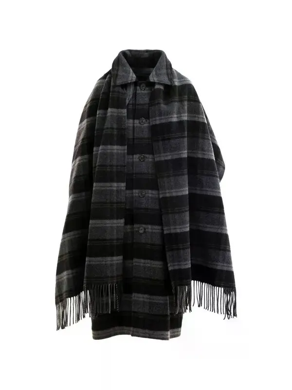 Polo Ralph Lauren Check-pattern Scarf-detail Coat