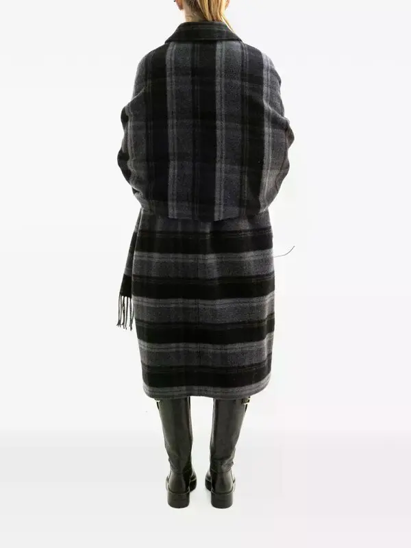Polo Ralph Lauren Check-pattern Scarf-detail Coat