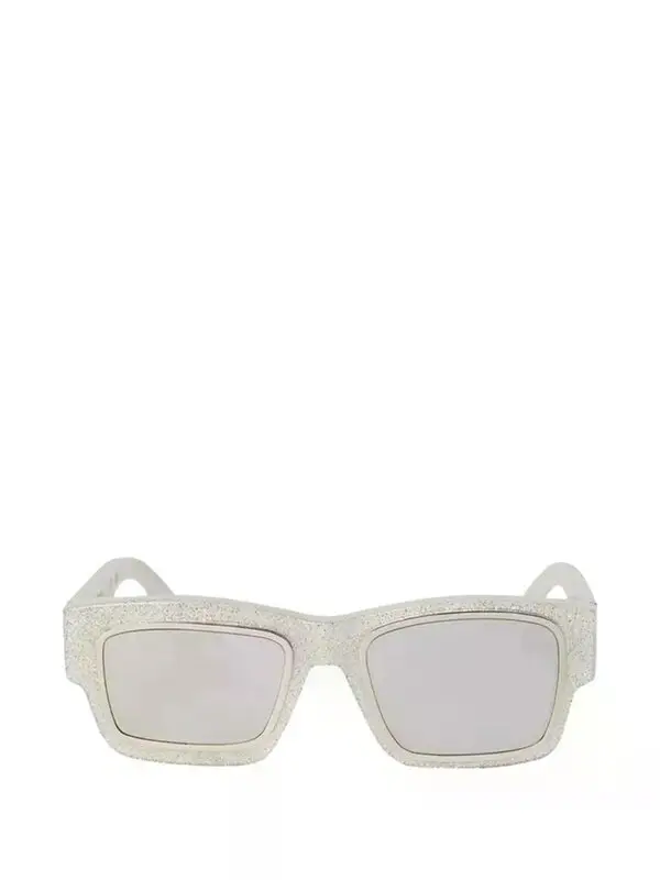 Palm Angels Glitter-effect Rectangle-frame Sunglasses