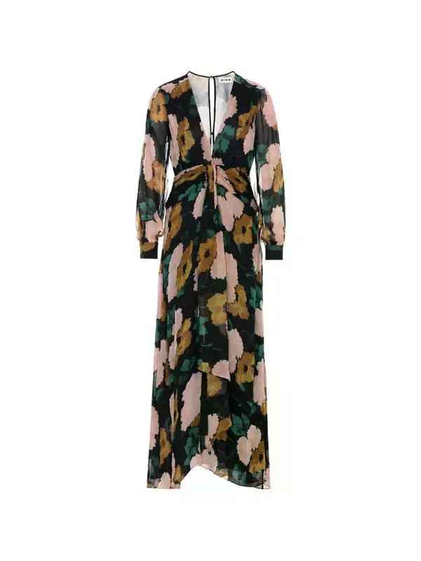 Rixo Floral-print Pleated Dress