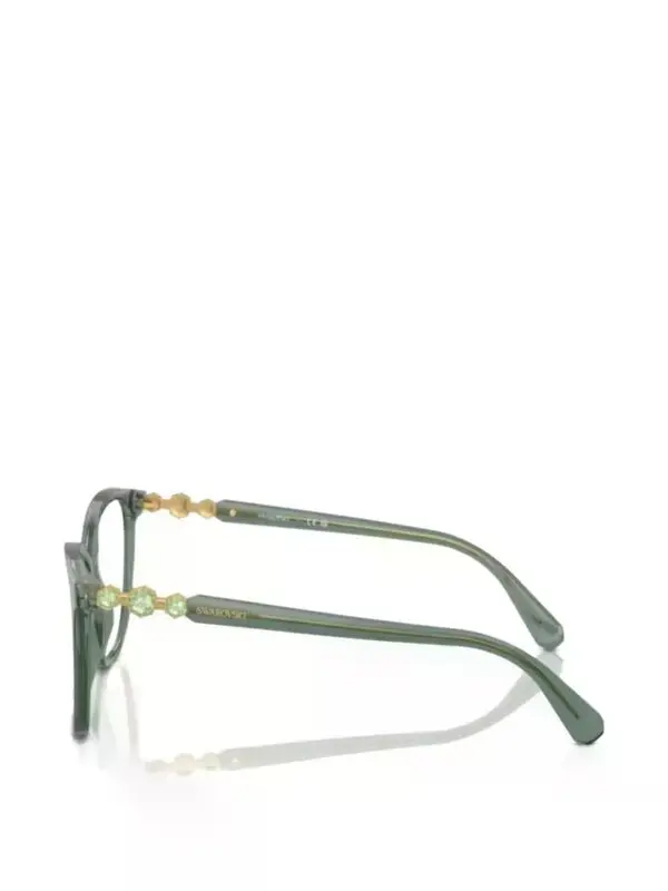 SWAROVSKI Crystal-embellished Square-frame Glasses