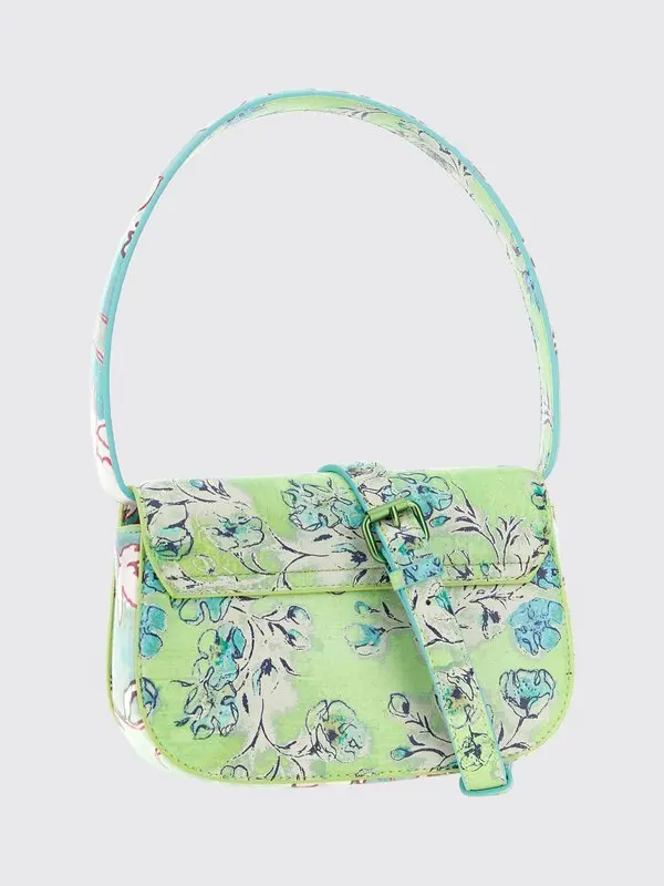DIESEL® 1dr Floral Print Shoulder Bag With Oval D Logo - Multicolor