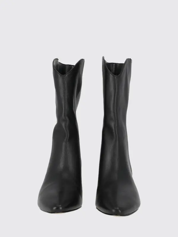 Michael Kors Daniela Leather Knee-high Boots With Stiletto Heel And Mk Logo