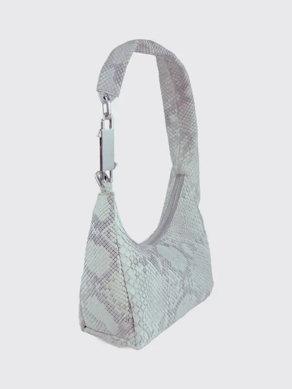 Rick Owens Python Leather Mini Shoulder Bag With Zip Closure