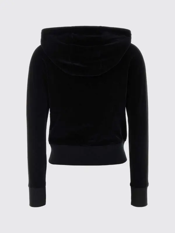 Burberry Ekd Logo Velvet Zip-up Hoodie