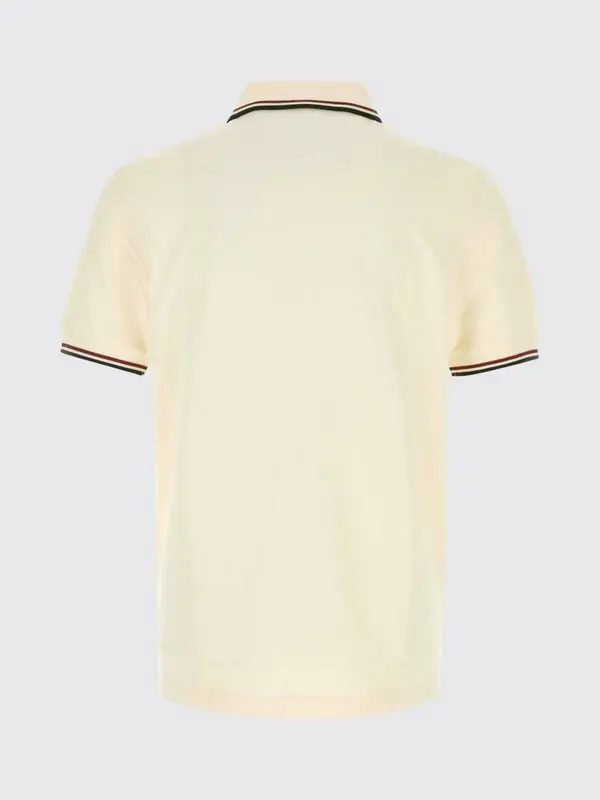Fred Perry Short-sleeve Cotton Polo With Embroidered Logo And Contrast Trims