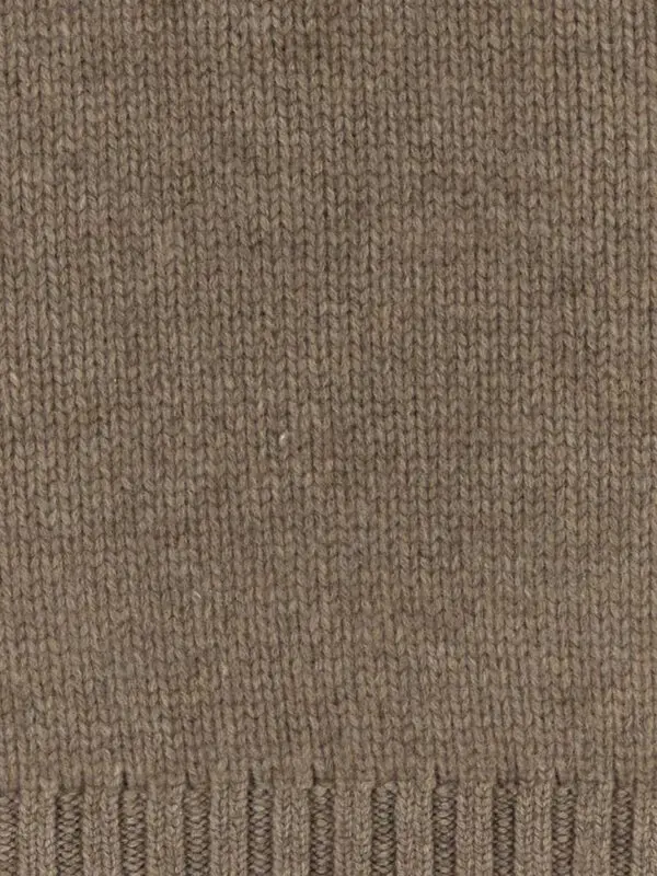 Khaite Long-sleeved Pure Cotton Crew Neck Sweater - Mud