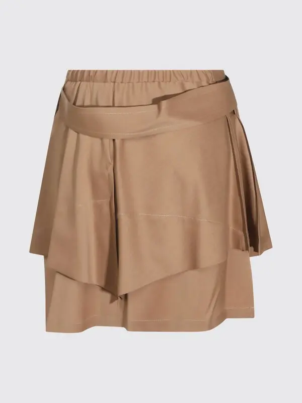 VIVIENNE WESTWOOD Meghan Asymmetrical Virgin Wool Wrap Skirt - Camel