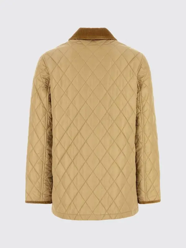 Burberry Quilted Short Jacket In Nylon With Velvet Collar And Check Lining
