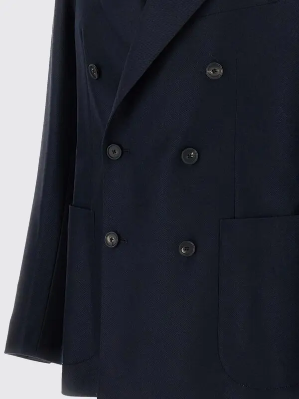 Tagliatore Double-breasted Wool And Cashmere Blazer With Peak Lapels