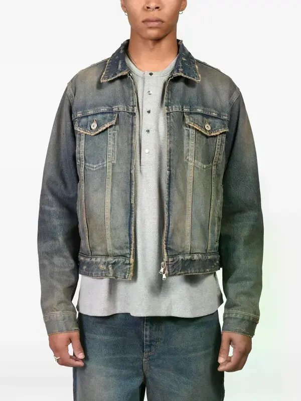 CEDARWOOD Zip-up Boxy-fit Denim Jacket