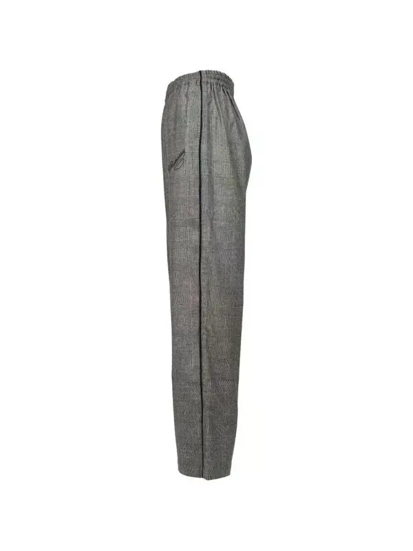 WILLY CHAVARRIA Ruff Rider Check Track Pants