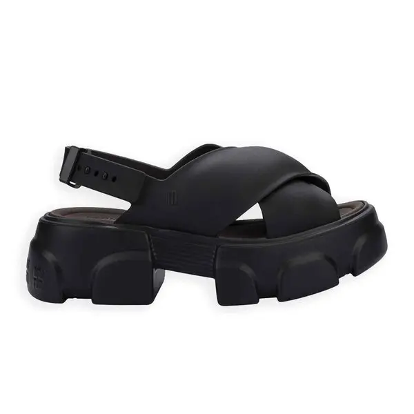 Melissa Yura Sporty Platform Sandal Black - Brown