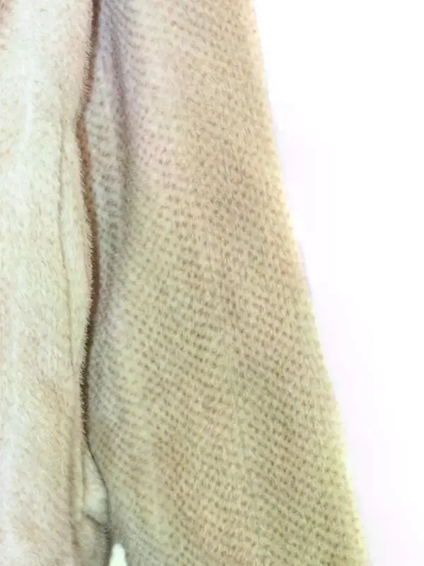 SWORD 6644 Ribbed Faux-fur Coat