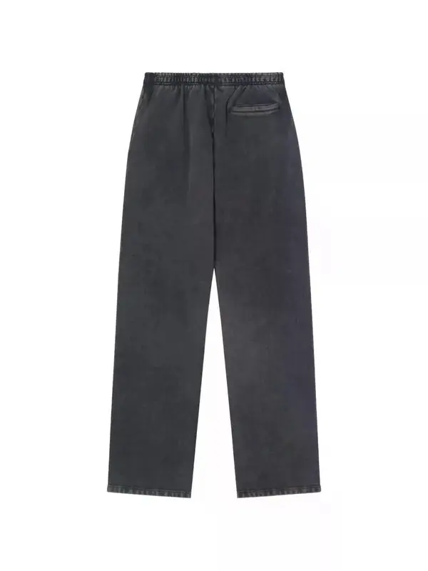 ENTIRE STUDIOS Washed-effect Track Pants - Black