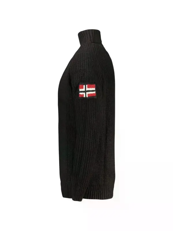 NORWEGIAN RAIN Ribbed-knit Roll-neck Sweater