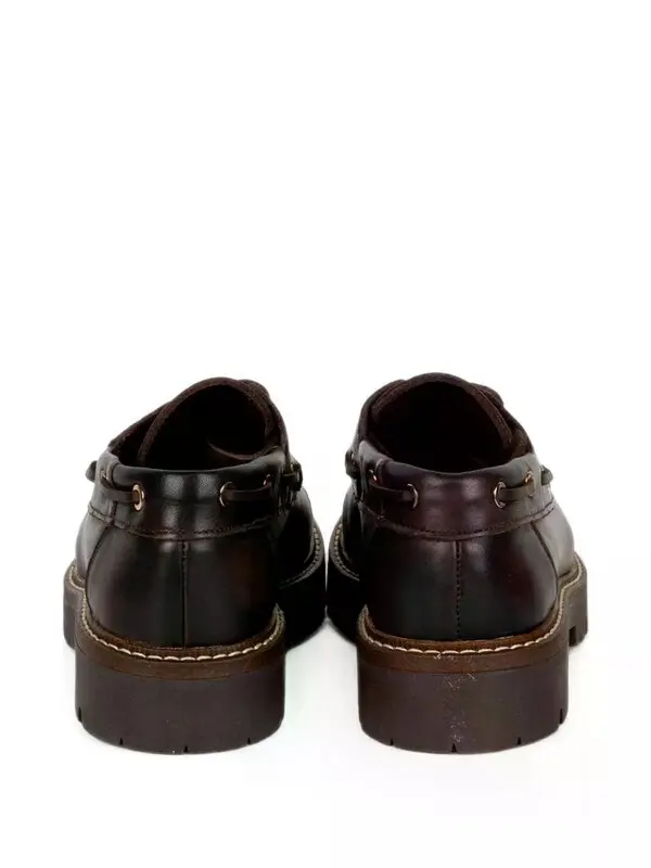 Stokton Rochelle Lace-up Lug-sole Loafers
