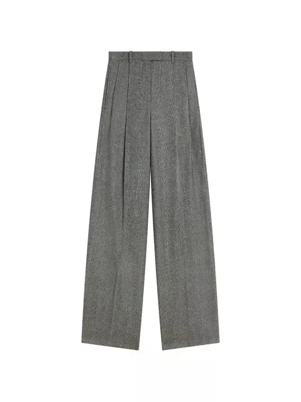 Givenchy Double Pleat Checked Pants In Flannel