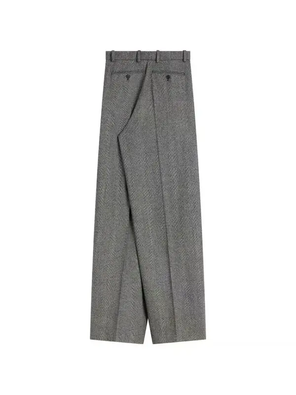 Givenchy Double Pleat Checked Pants In Flannel