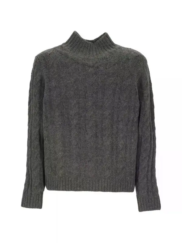 KEELING Cable-knit Mock-neck Sweater